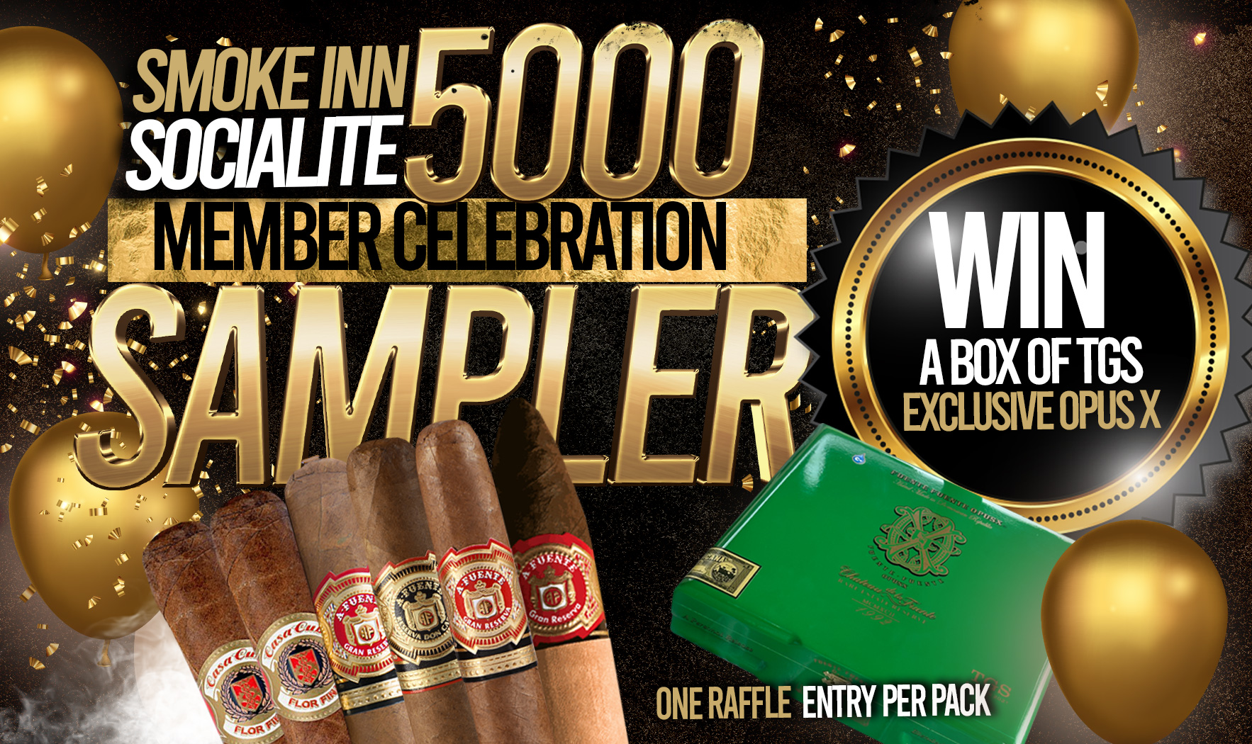 Buy Smoke Inn Social 5000 Member Celebration 6ct Sampler